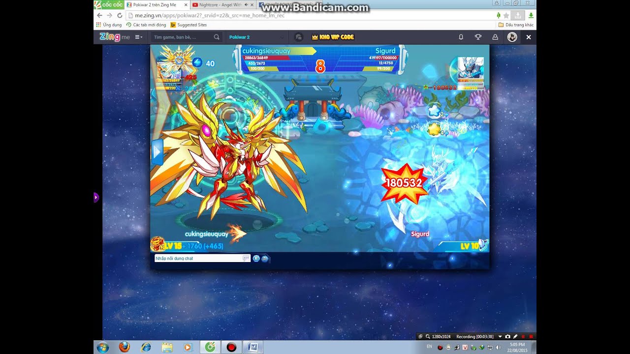 Chơi pokiwar cùng Trung # Sự khủng khiếp của con Mega 6 - YouTube