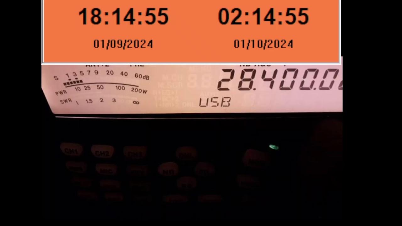 Monitoring 10 Meters Ham Radio from Grid Square DM14 - YouTube