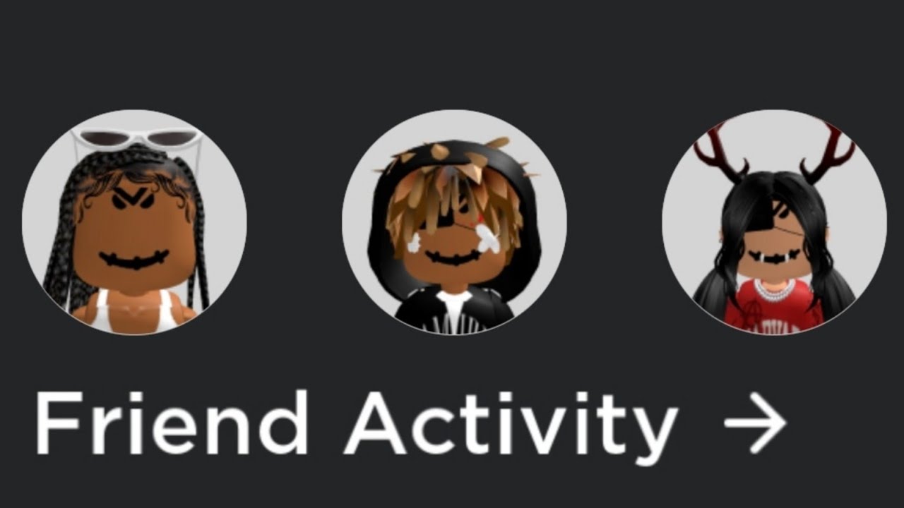 Friend activity Roblox - YouTube