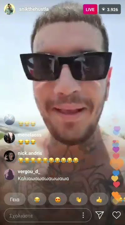 Ο Waleed τρώει βούτα στο live του Snik 😂 8/6/2019 - YouTube