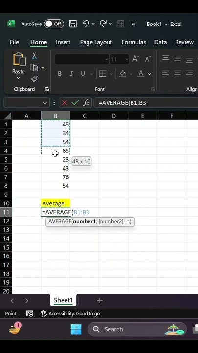 Average Function In Excel Shorts Excelformula Infomationmaker Youtube