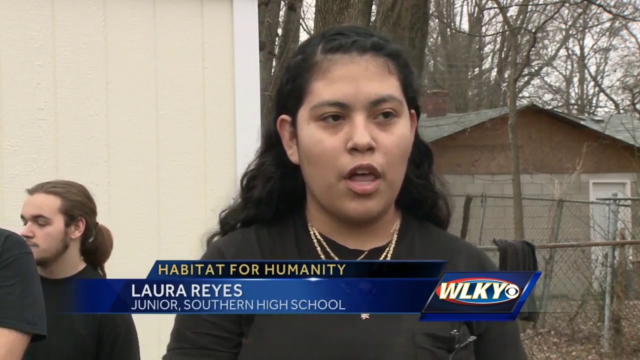 Southern High School students help Habitat for Humanity - YouTube