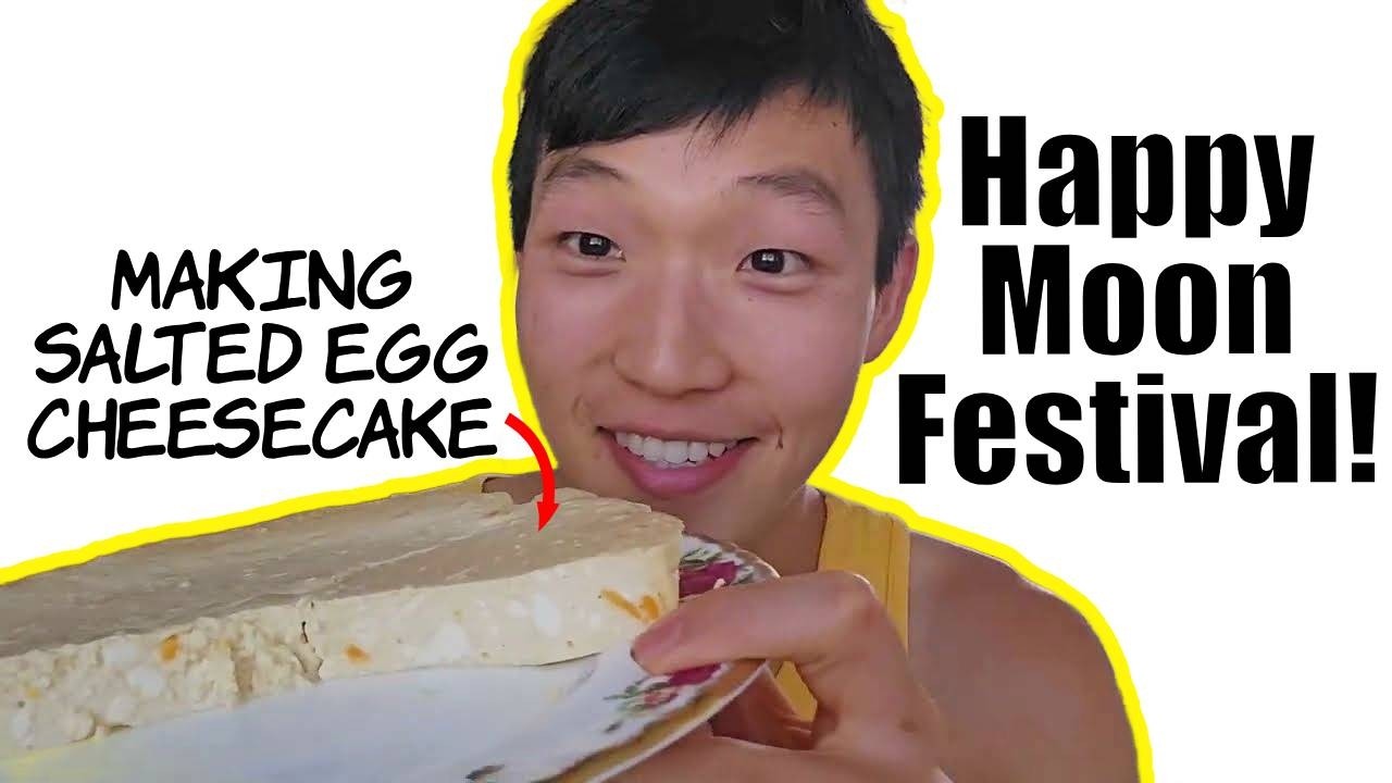 Salted Egg Cheesecake For the Moon Festival | Chinese American Mooncake ...