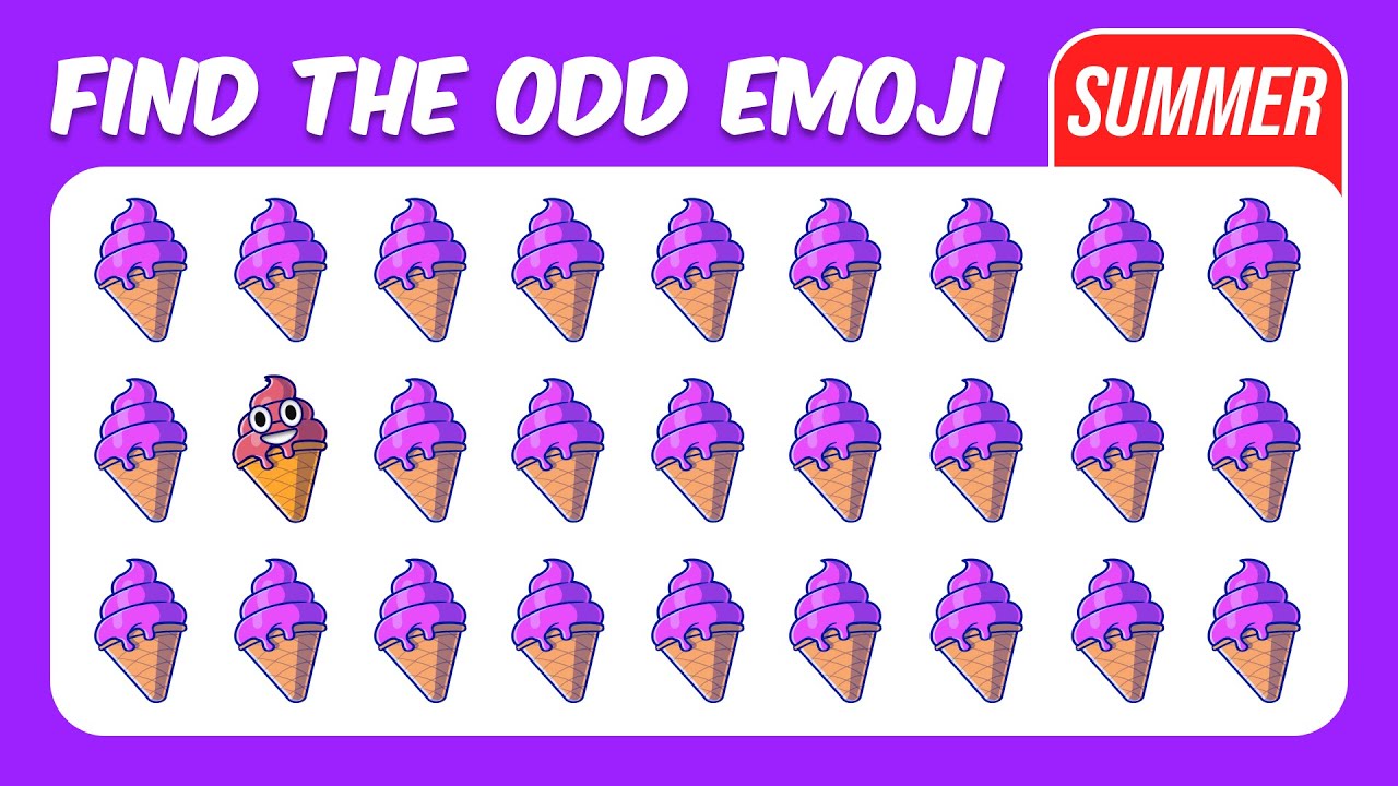 Find the ODD One Out - Summer Edition | ☀️🏖🍦 Easy, Medium, Hard - YouTube