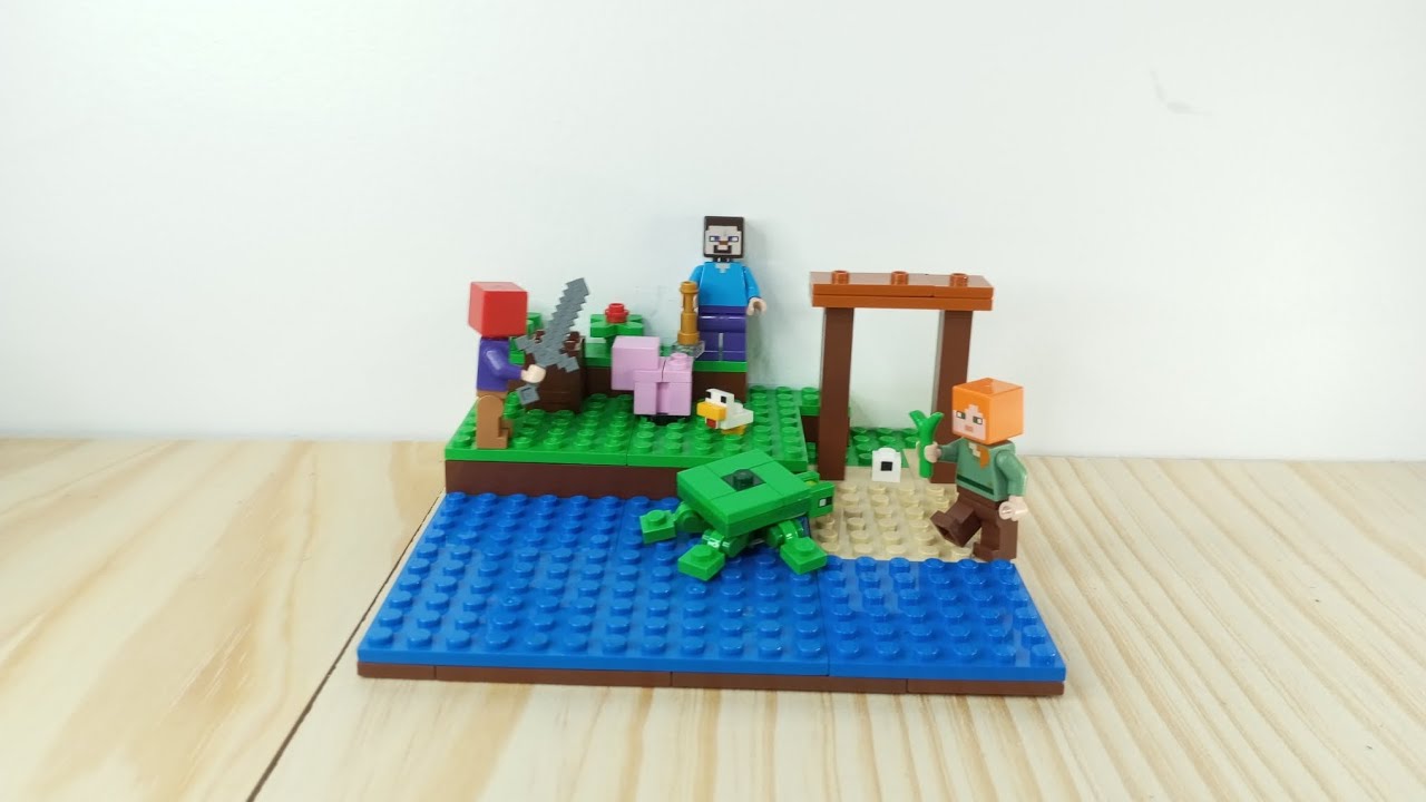 mini timelapse de un moc de LEGO Minecraft!!🙂 - YouTube