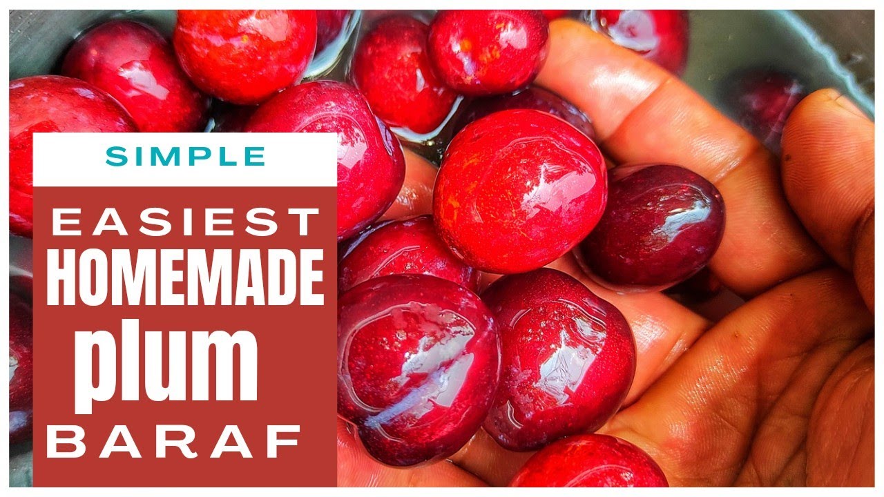 How to make plum baraf | Heikha gi baraf just simple way😋😋😋 - YouTube