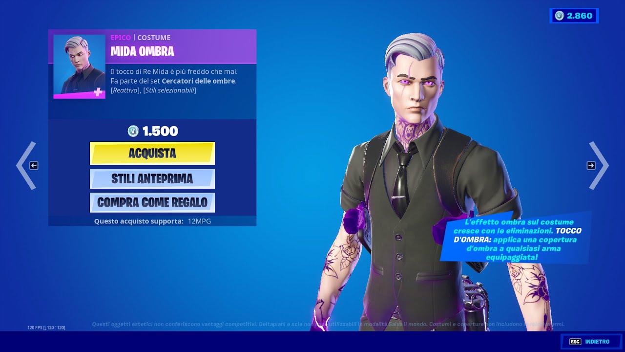 Fortnite Negozio Oggetti *NUOVA SKIN MIDA OMBRA*[29 Ottobre 2021 ...