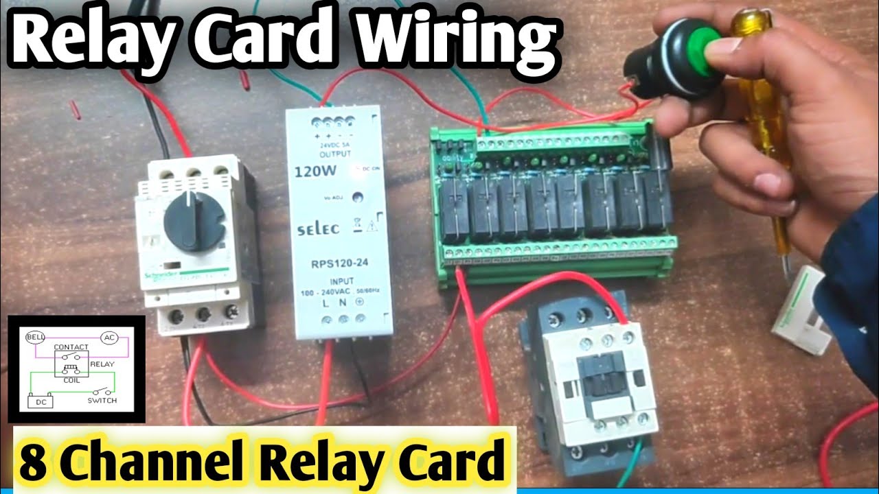 Relay Card Control wiring with SMPS ll 8 Channel Control Card Hindi ll ...