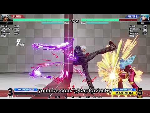 KOF XV K' Stun TOD 100% 94 Hit Fullscreen Combo (Works Against Smaller Characters) - YouTube