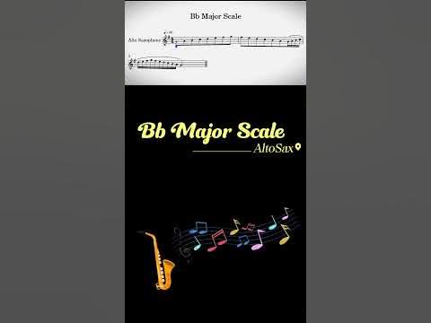 Concert Bb Major Scale on Alto Saxophone!! #music #video #viral # ...