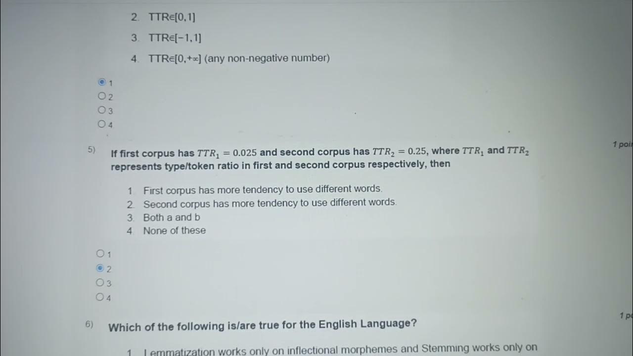 NPTEL ||Natural Language Processing || Quiz:Week1 || Assignment 1 Answers 2023 - YouTube