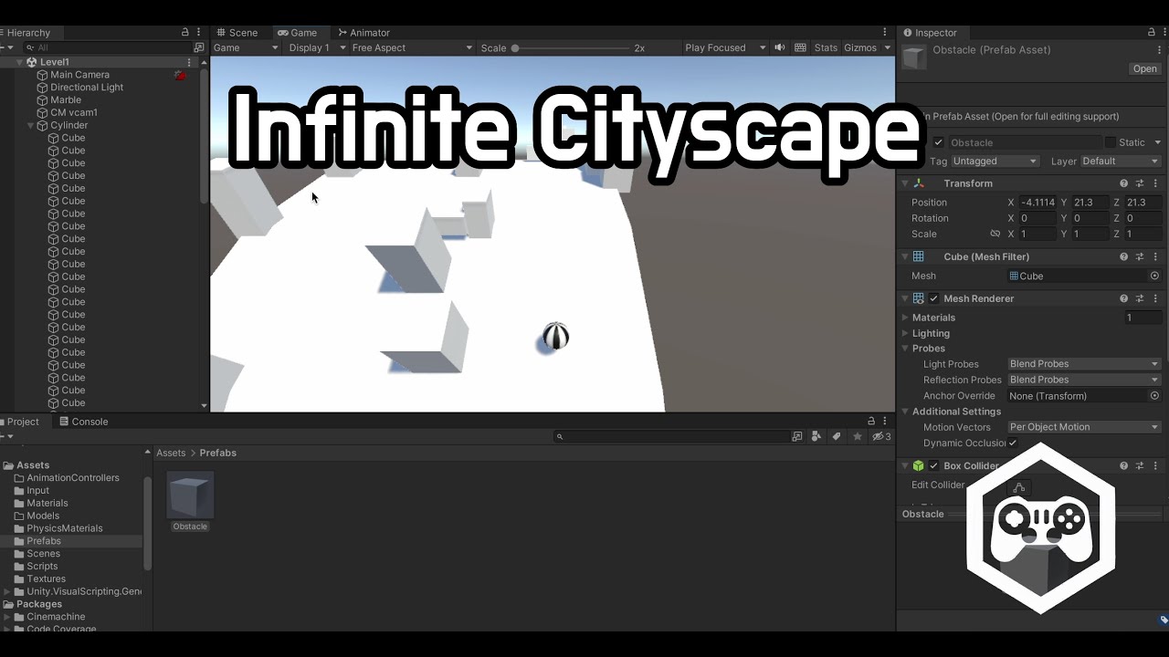 Infinite Cityscape in Unity - YouTube