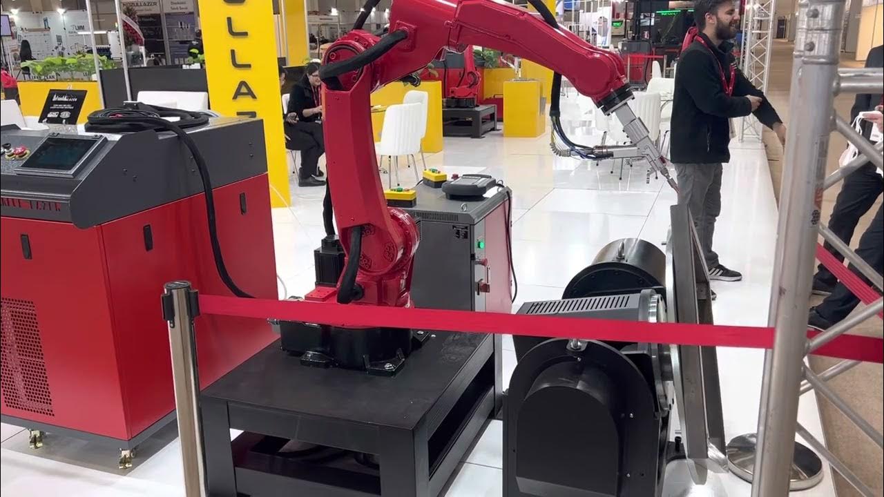 ENDÜSTRİYEL LAZER KAYNAK ROBOTU -yerli üretim (İmatech İzmir Fuarı) - YouTube