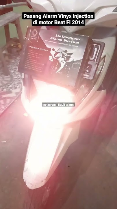 Pasang Alarm Vinyx injection di motor Beat Fi 2014 - YouTube