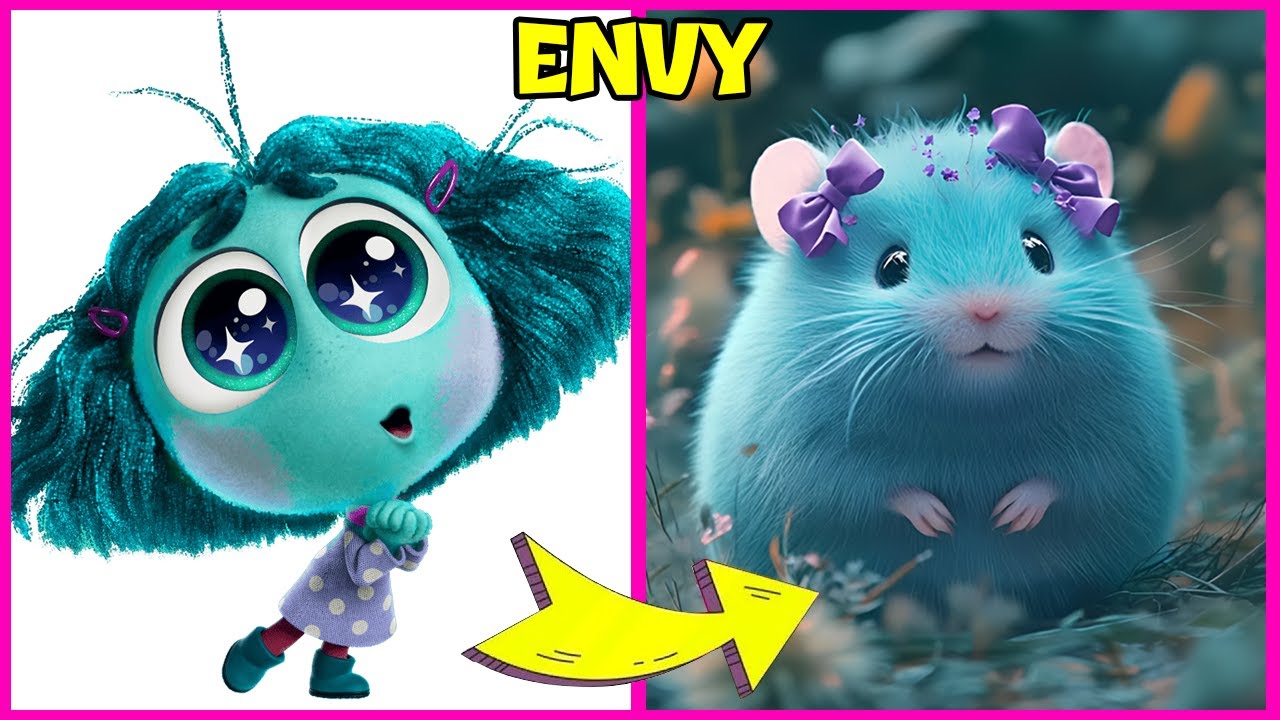 INSIDE OUT 2 Movie Characters as PETS + Guess the Inside Out 2 ...
