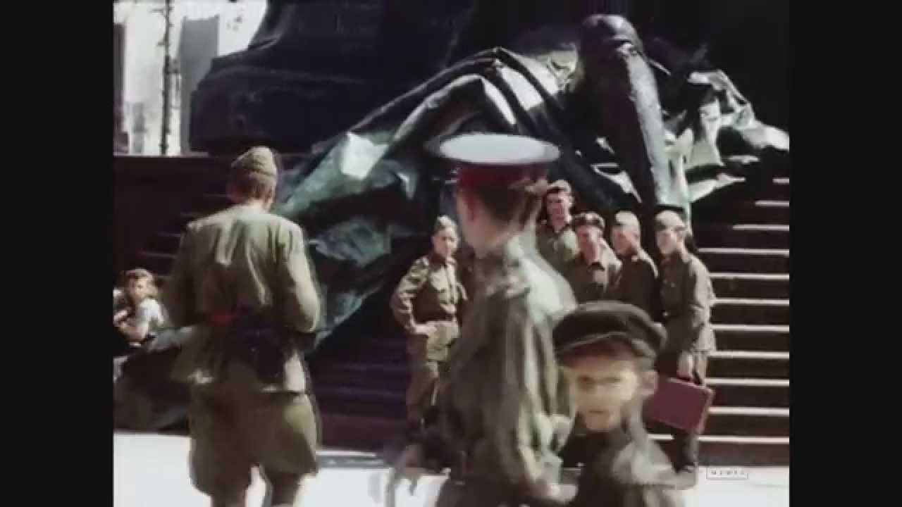 Berlin in July 1945 HD color footage - YouTube