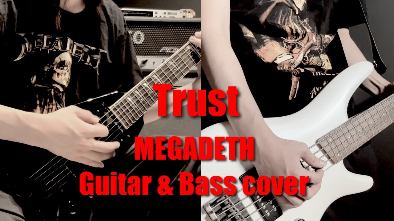 MEGADETH Trust Guitar & Bass cover - YouTube