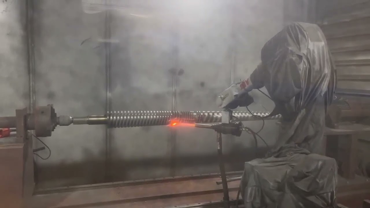 HVOF -Special coating treatment process for #screw - YouTube