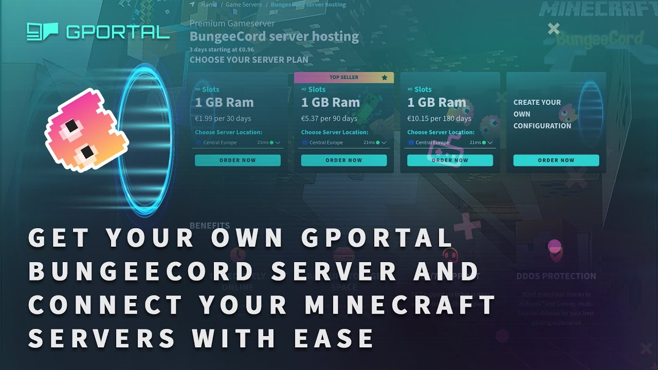 Get your own GPORTAL BungeeCord Server and connect your Minecraft servers with ease - YouTube
