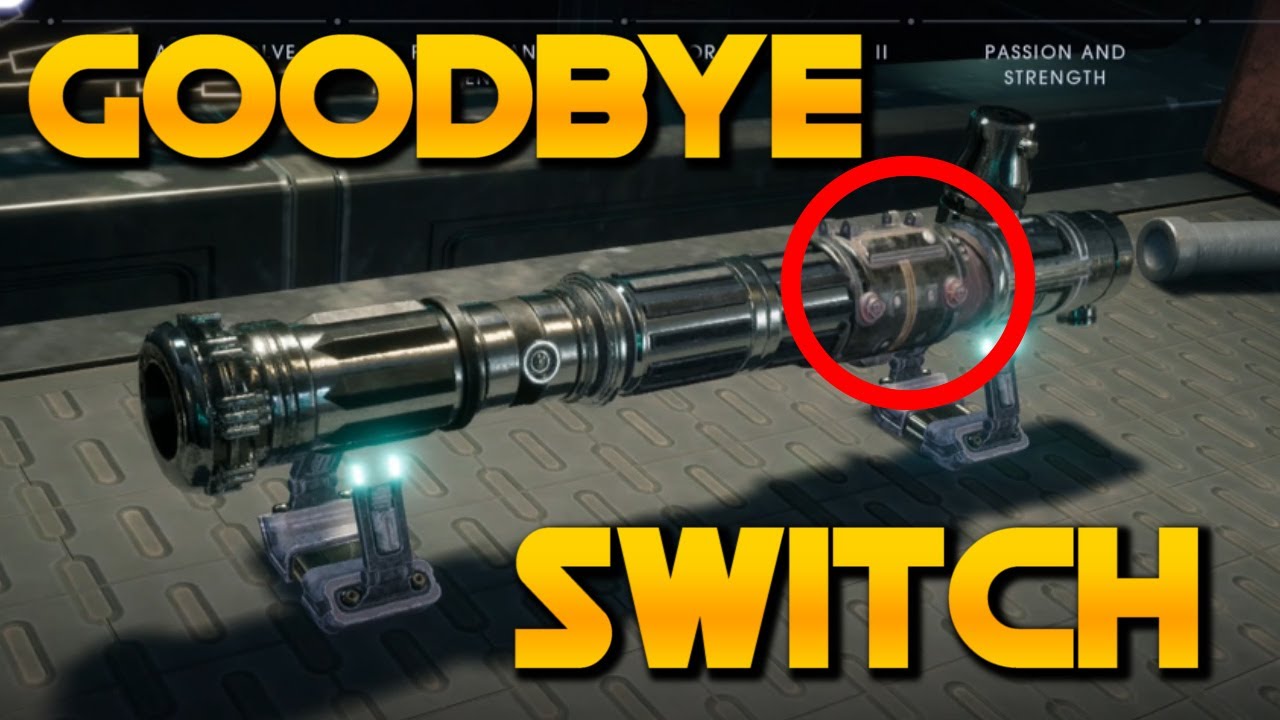 NEW Lightsaber Customization Feature (Remove Cere's Switch) - YouTube