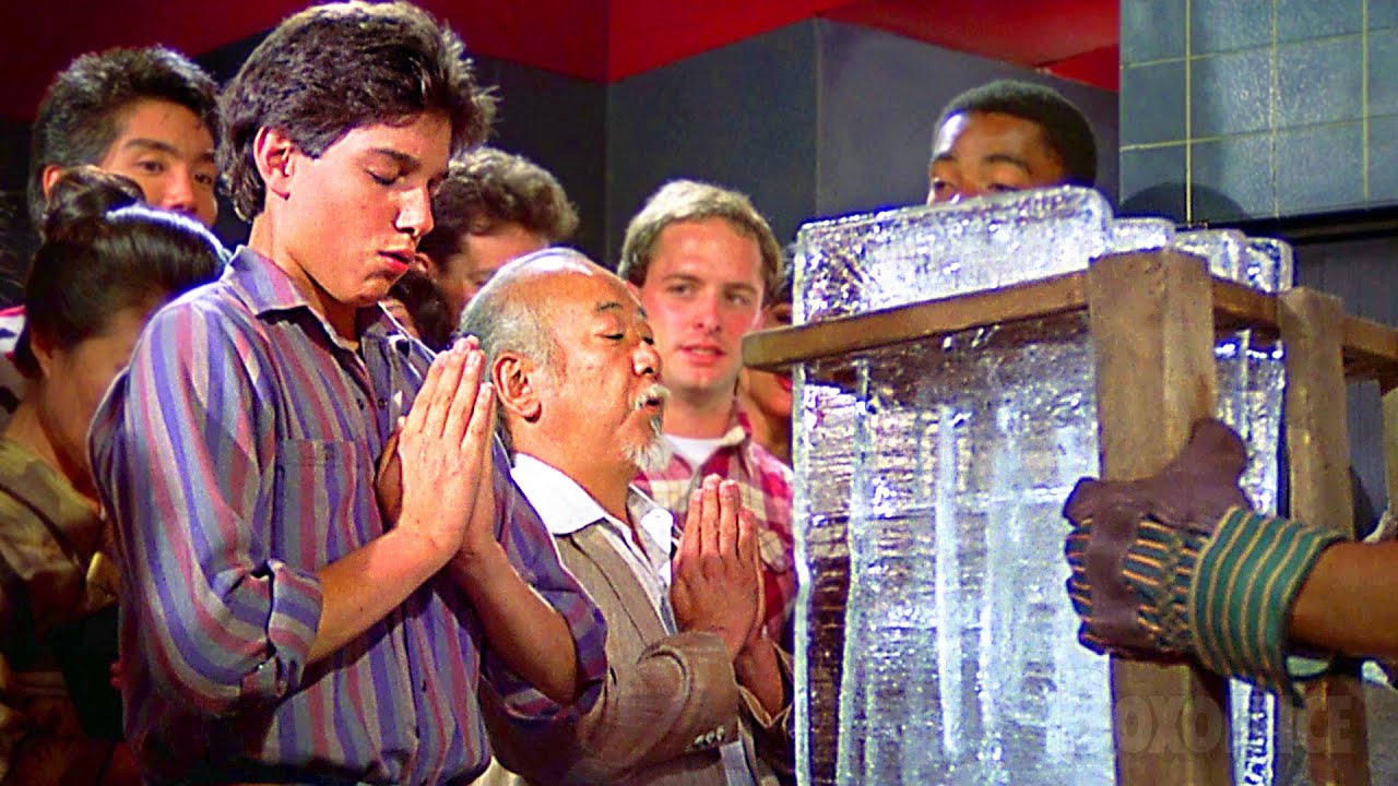 The Karate Ice Breaking Contest | The Karate Kid Part II | CLIP 🔥 4K ...