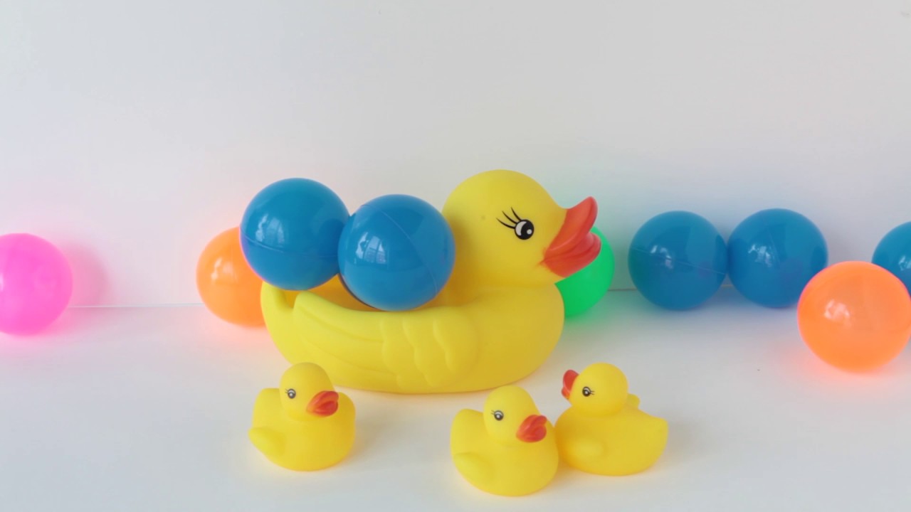 Colourful Bouncing Balls and Rubber Ducks! - YouTube