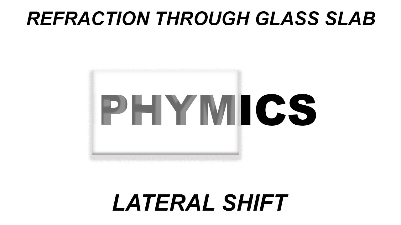 Refraction through Glass Slab| Lateral Shift |CBSE 12|ICSE 10| - YouTube