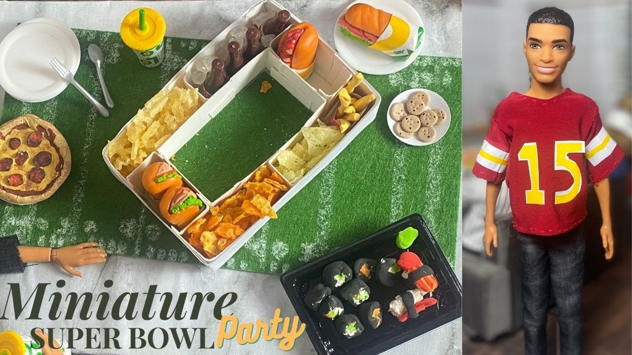 Miniature Super Bowl Party | DIY Mini Decor - YouTube