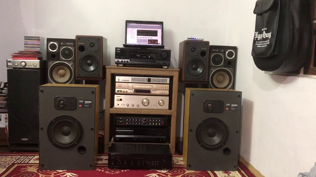 No7: Test loa JBL 82T ( loa 2 đường tiếng, treble dome), Amply Denon ...