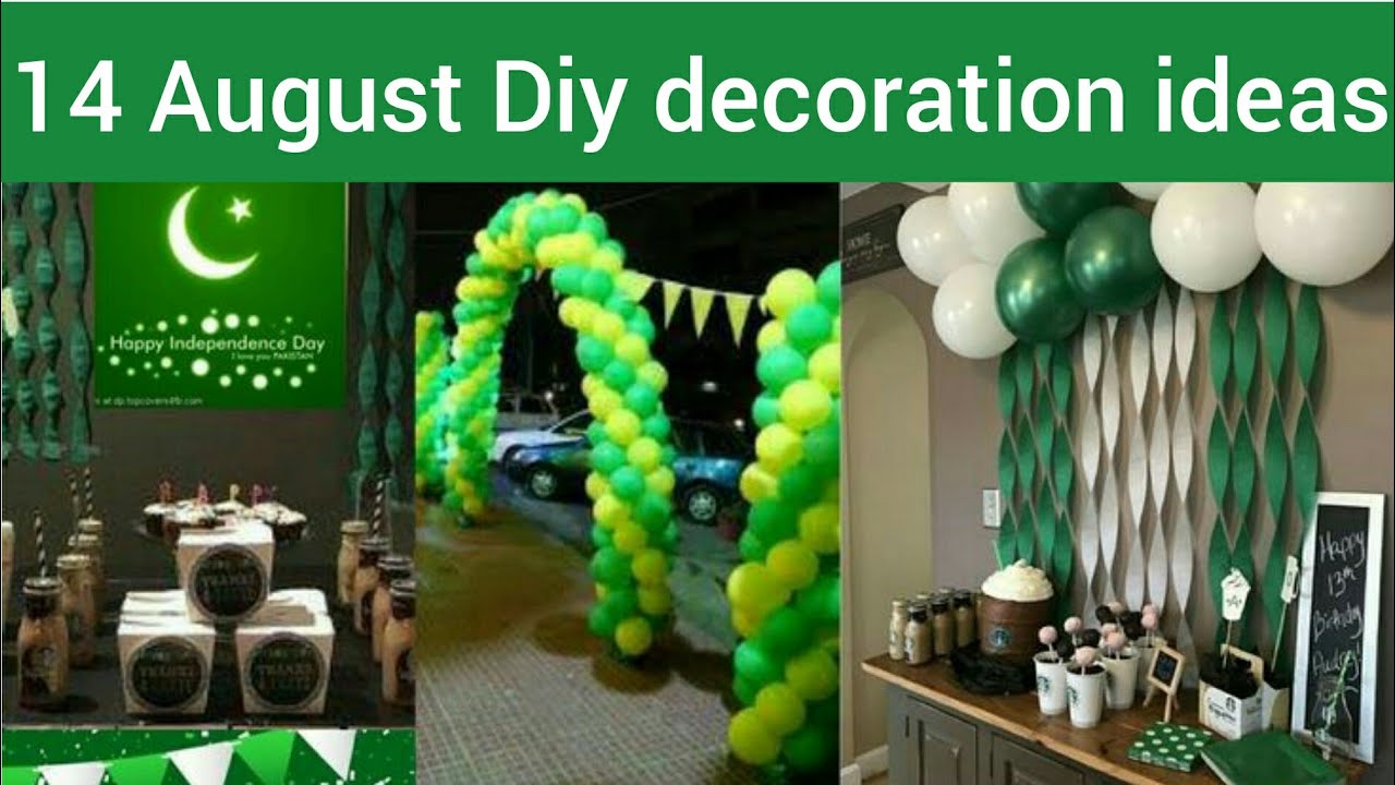 Diy Independence day Decorations for 14 August||Easy 14 August ...