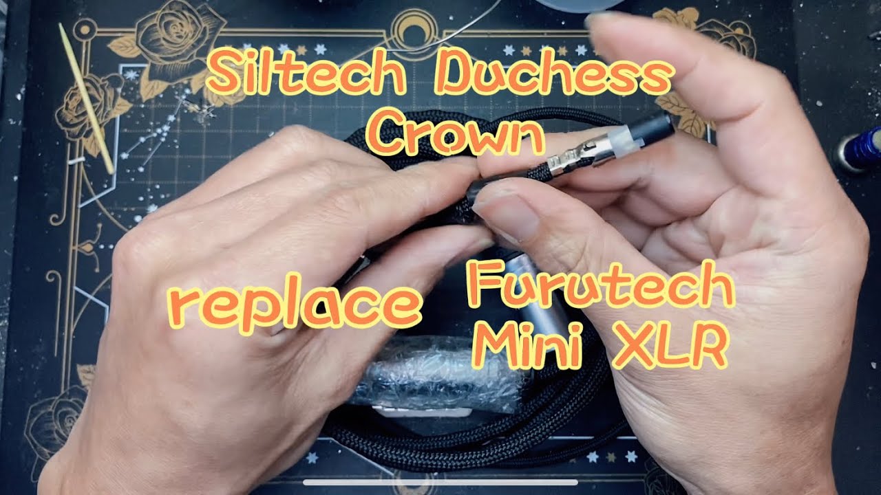 耳機插頭更換示範Siltech Duchess Crown (古河Mini XLR 4pin) - YouTube