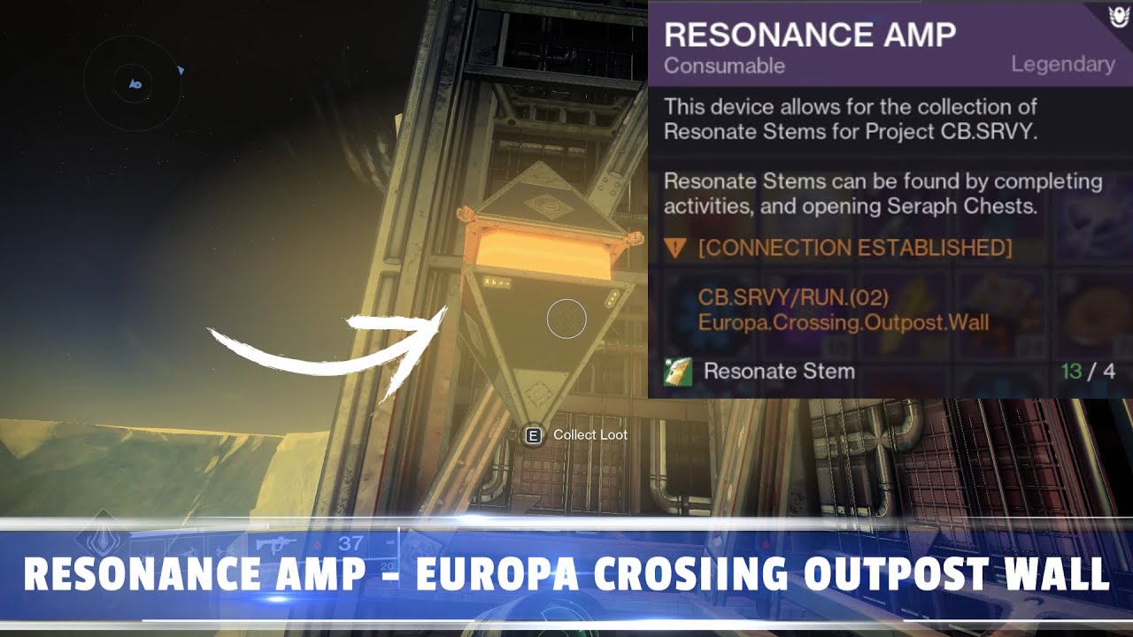 Europa Crossings Outpost Wall Location | Resonance Amp Locations Guide ...