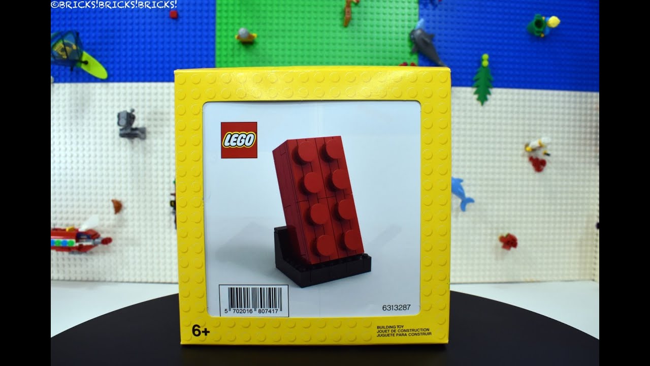 LEGO Buildable 2x4 Red Brick*****Unboxing*****Build*****Review ...