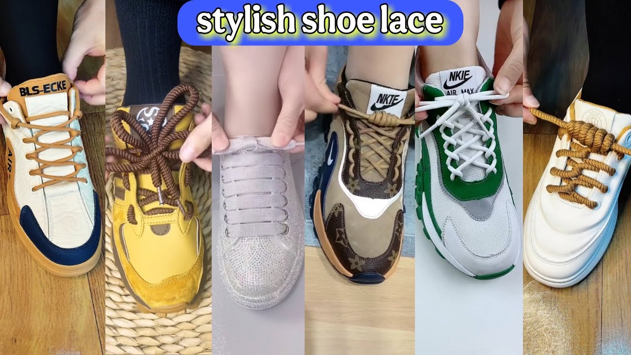 World most Beautiful and stylish shoe lace methods | 6 easy ways for ...
