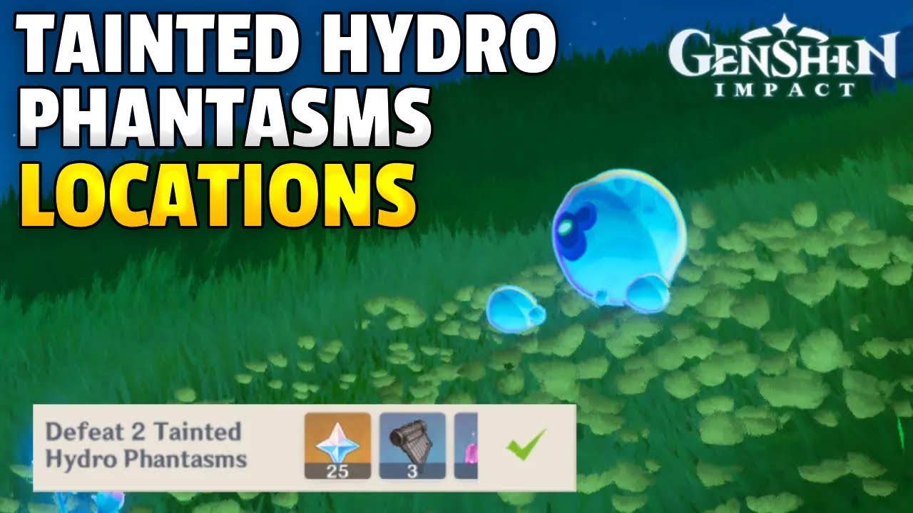 Where to find Hydro Phantasms | Fontaine | Genshin Impact - YouTube