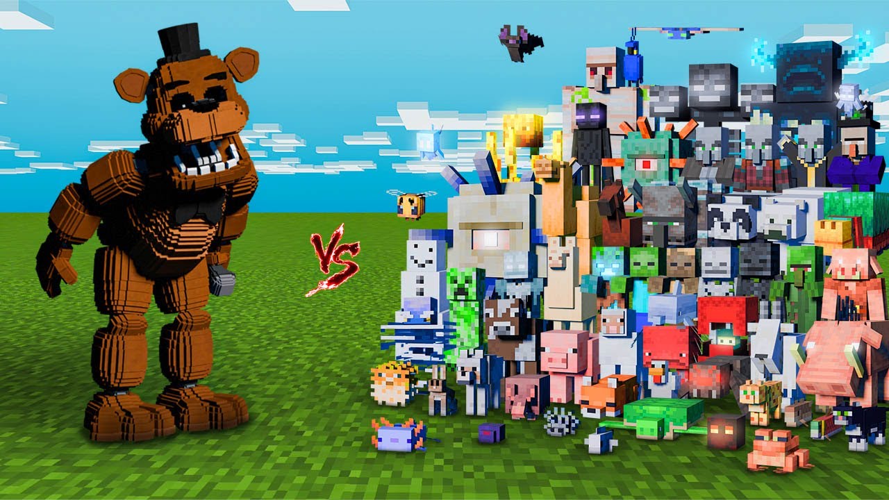 Freddy Fazbear from Five Nights at Freddy's VS All Minecraft Bedrock ...