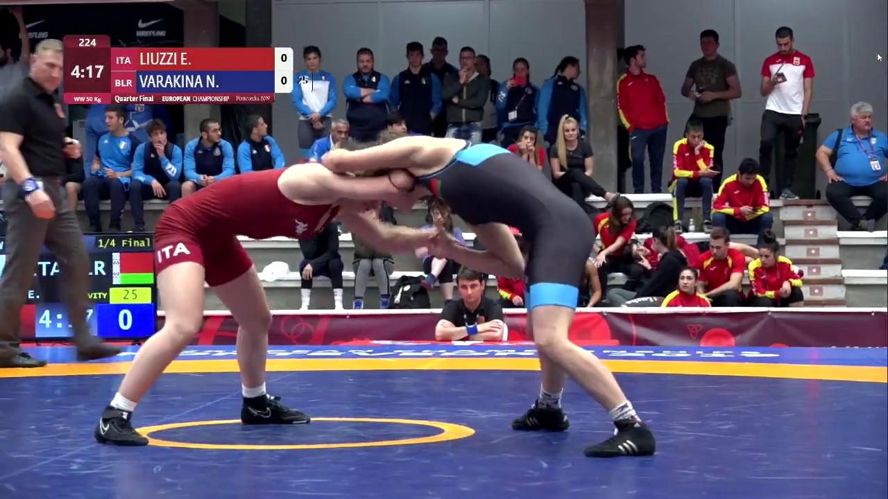 1/4 WW - 50 kg: E. LIUZZI (ITA) v. N. VARAKINA (BLR) - YouTube