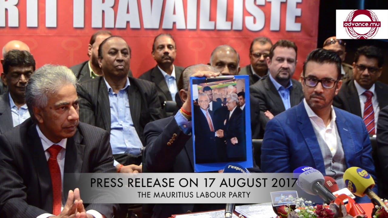 MAURITIUS LABOUR PARTY PRESS RELEASE ON 17 AUG 2017 - YouTube