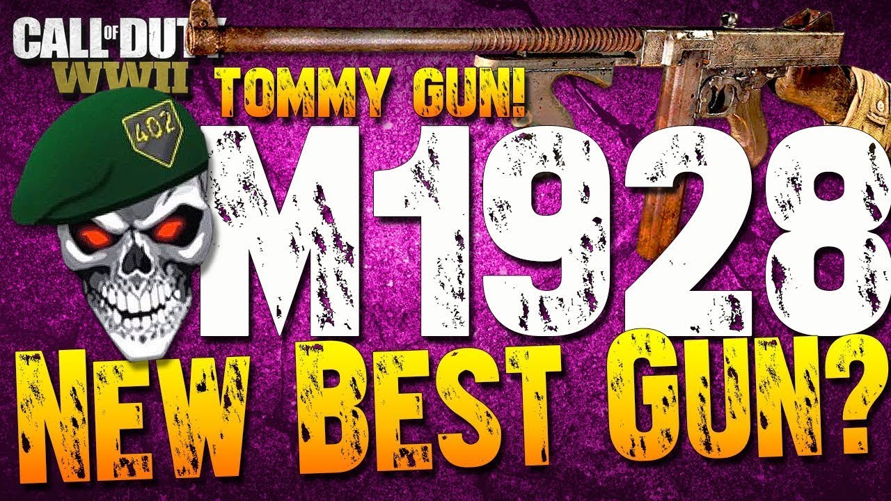 THE NEW BEST GUN IN COD WW2? M1928 BEST CLASS SETUP COD WW2 THOMPSON ...