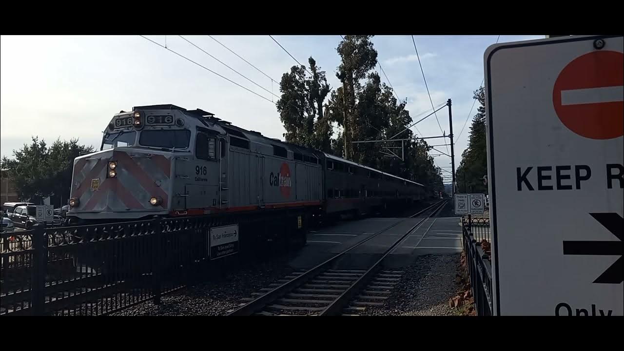 Railfanning the peninsula (Caltrain, UP, Capitol Corridor, San Joaquins) - YouTube
