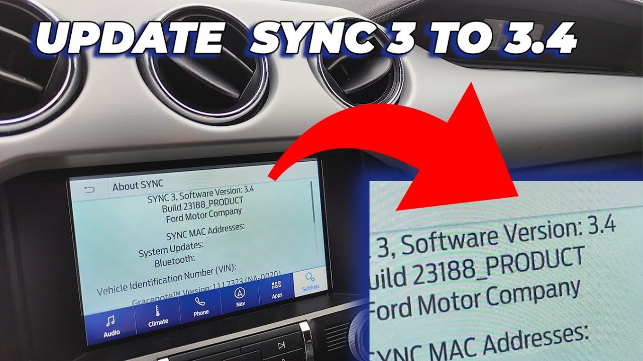 Sync 3.4 Update (CyanLabs) - 2016 Mustang GT - YouTube