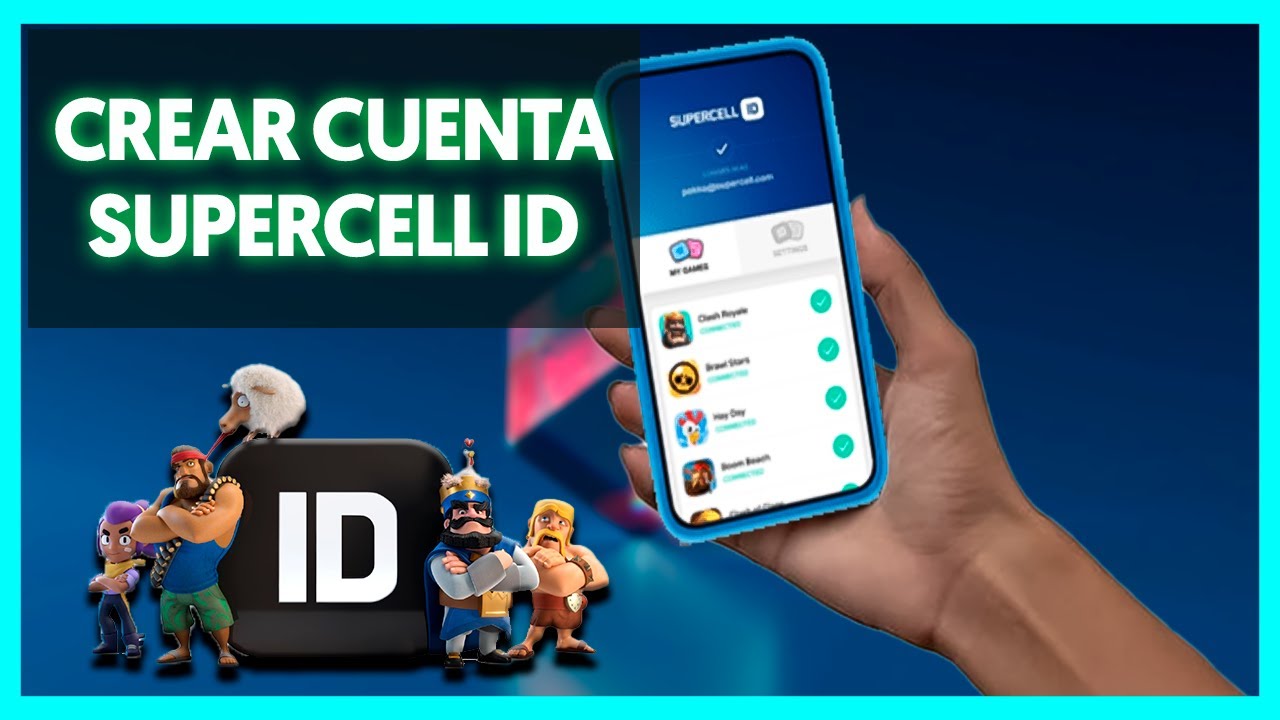 ️ Cómo CREAR CUENTA en SUPERCELL desde la APP de ClashRoyal (Móviles ...