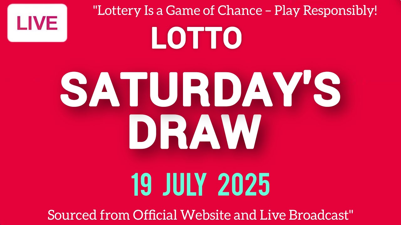 The National Lottery Lotto Draw Live Results from Saturday 19 July 2025 ...
