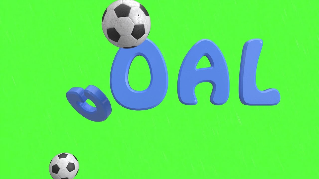 Amazing 3D Goal Animation Green Screen ( Red , Blue , White ) - YouTube