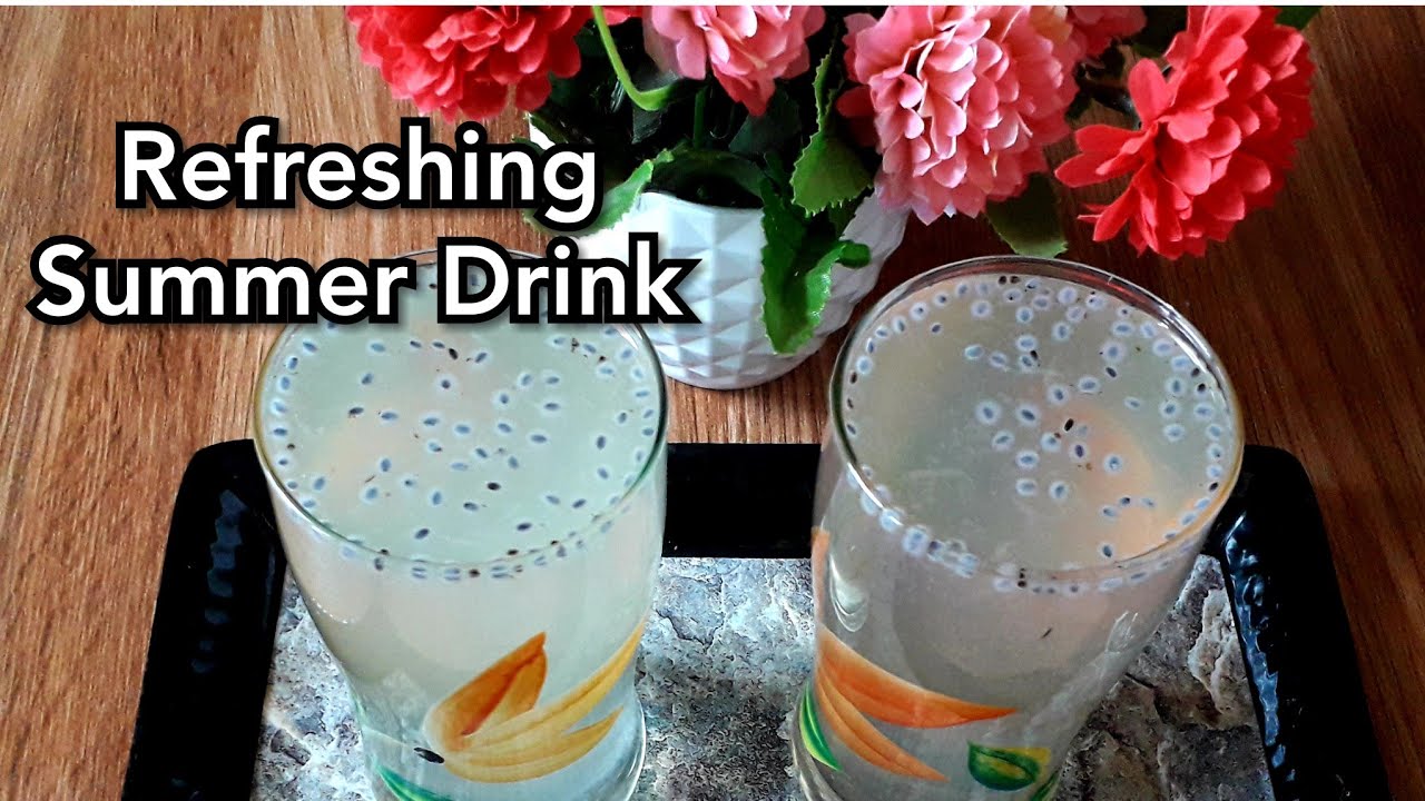 Most Refreshing Summer Drink Lime Sabja Juice - YouTube
