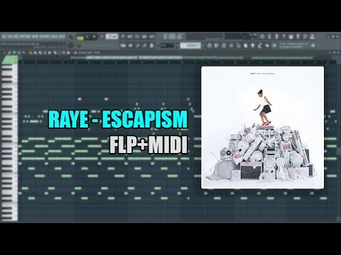 RAYE - Escapism (MIDI + FLP) (FL Studio Piano Tutorial / Cover) - YouTube