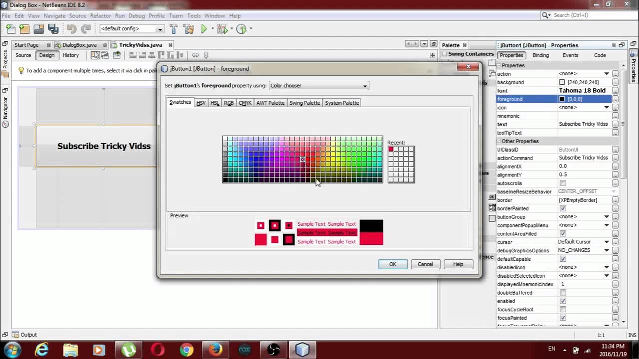 Netbeans Basics 1video Display Message In Dialog Boxcheck Discription Step By Step Process