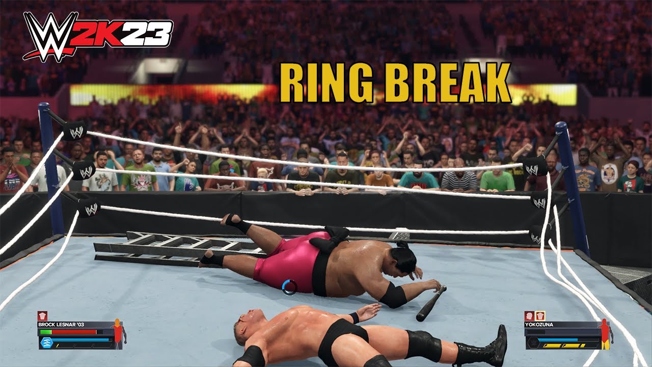 WWE 2K23 Ring Break OMG Moment: I BROKE THE RING with Brock Lesnar ...