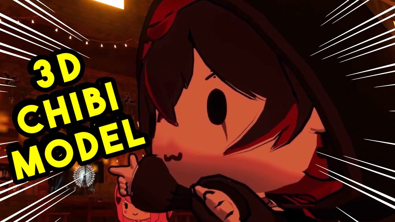 K9Kuro debuts 3d chibi model on vrchat - YouTube