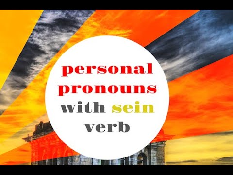 Learn german - personal pronouns with sein verb - YouTube